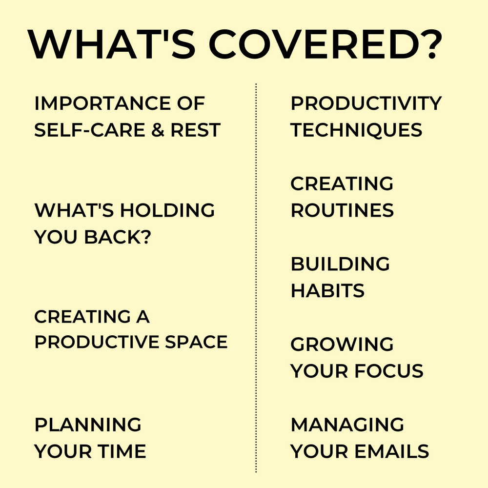 PRODUCTIVITY & TIME MANAGEMENT GAME PLAN